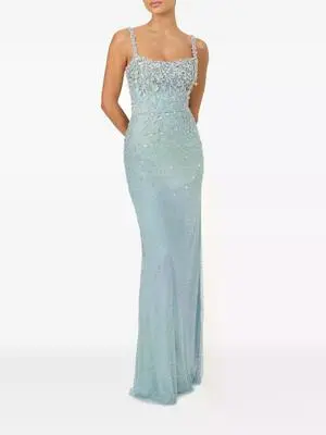 Jenny Packham Sunstead Embellished Gown - Blue
