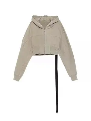 Rick Owens Cropped Zip-up Hoodie