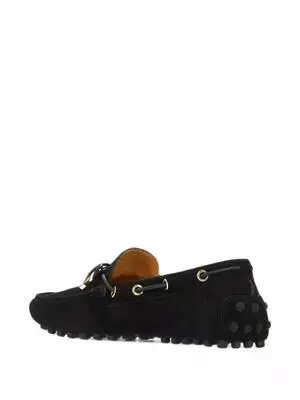 TOD'S Bow-detail Suede Loafers