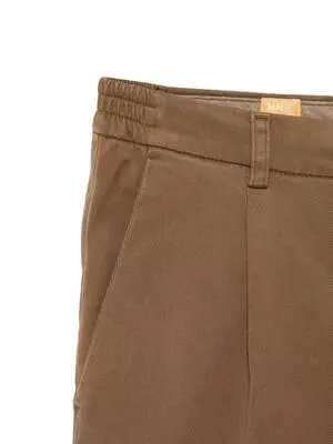 Alpha Industries Pleated Tapered-leg Trousers - Brown