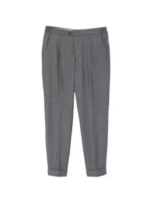 Alpha Industries Pleated-front Cuffed Trousers - Grey