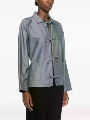 BASERANGE Liber Bow-fastening Shirt