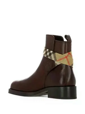 Burberry Leather Huntley Boots