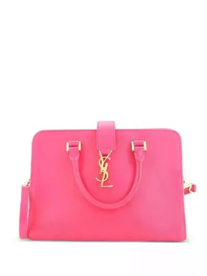 Saint Laurent Monogram Cabas Satchel - Pink