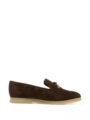 Guess Aryanai Logo-charm Suede Loafers