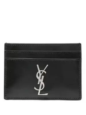 Saint Laurent Cassandre Card Holder - Black