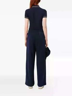 Lacoste Logo-embroidered Wide-leg Track Pants