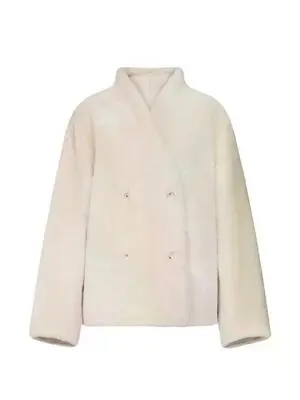 Loulou De Saison Catherine Shearling Jacket - Neutrals