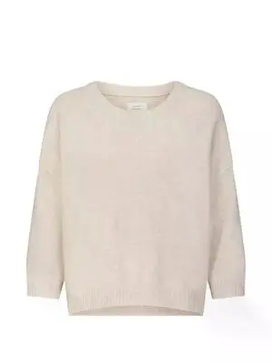 Loulou De Saison Azali Three-quarter-sleeved Sweater - Neutrals