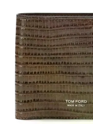 TOM FORD Lizard-effect Leather Wallet
