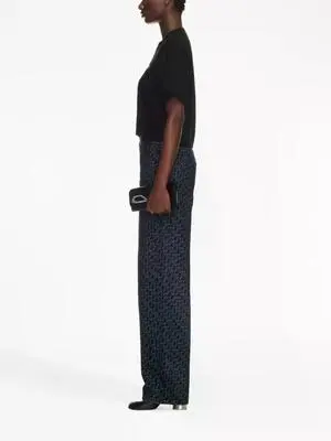 Off-White Logo-jacquard Straight-leg Jeans