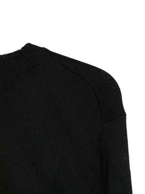 Comme Des Garçons Asymmetric Hem Fine Knit Crew Neck Sweater
