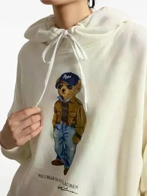 Polo Ralph Lauren Shrunken Fit Hoodie With Polo Bear Graphic