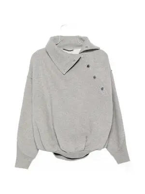 Sportmax Asymmetric Press-stud Sweatshirt