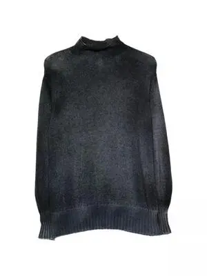 Avant Toi Faded-effect Mock-neck Sweater