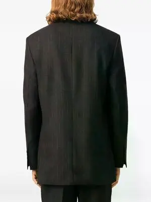 AMI Paris Double-breasted Striped Wool Blazer