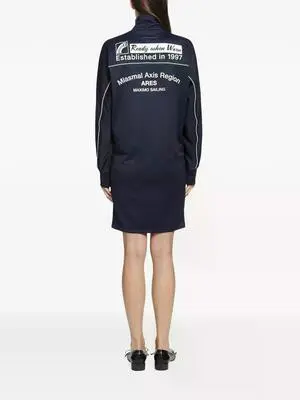 MAISON MARGIELA Piped Logo-print Mini Dress