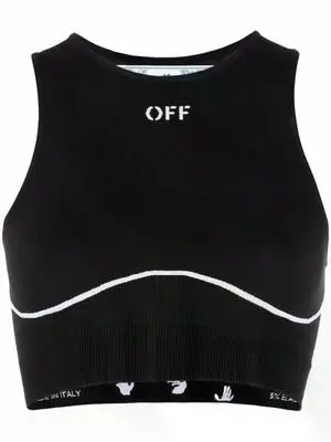 Off-White Off-stamp Sports Bra - Black