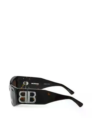 Balenciaga Bossy Bb Rectangle-frame Sunglasses