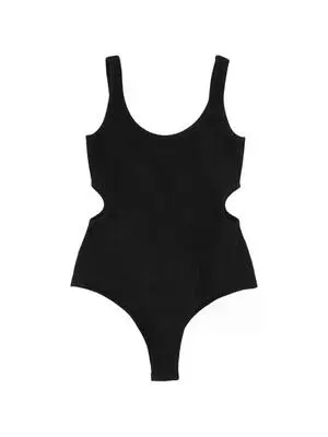 Off-White Cut-out Ribbed Bodysuit