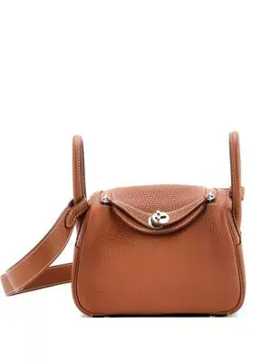 Hermès Lindy Bag Clemence Mini Crossbody Bag - Brown
