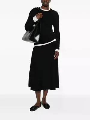 KUJTEN Ribbed-knit Crew-neck Sweater