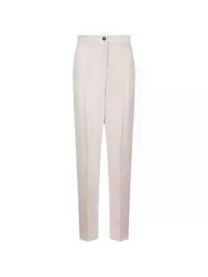 Marina Rinaldi Pressed-crease Tailored Trousers - Neutrals