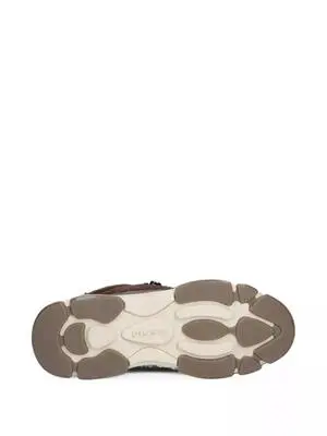 Pinko Shearling-trim Paneled Sneakers