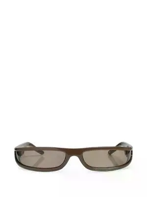 Rick Owens Fog Rectangle-frame Sunglasses