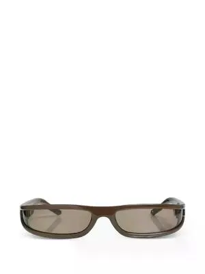 Rick Owens Rectangle Frame Sunglasses - Brown