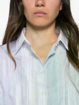 NINE:INTHE:MORNING Vertical-stripe Long-sleeve Cotton Shirt