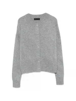 LE PETIT PULLE Button-up Crew-neck Cardigan