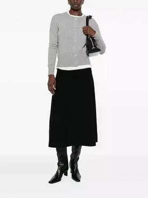 LE PETIT PULLE Button-up Crew-neck Cardigan