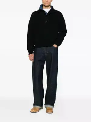 AMI Paris De Coeur Button-down Sweater