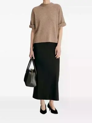 Loulou De Saison Tamia Rolled-sleeve Sweater - Brown