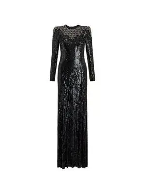 Jenny Packham Sequin-embellished Crystal-embroidery Dress