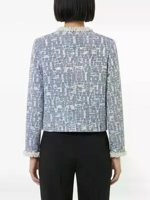 SELF-PORTRAIT Textured-finish Denim Jacket