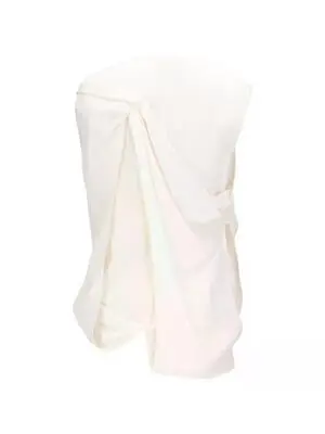 TOM FORD Draped Asymmetric-neck Blouse - White
