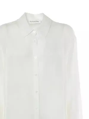 THE FRANKIE SHOP Sheer Button-down Shirt