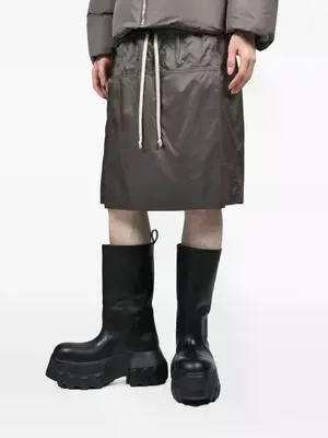 Moncler Layered Detail Kilt Shorts