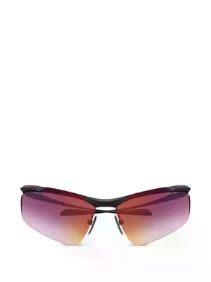 Balenciaga Geometric Frame Gradient Lens Sunglasses