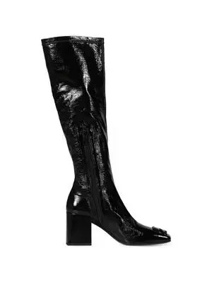 COURREGES Reedition Vinyl Knee-high Boots - Black