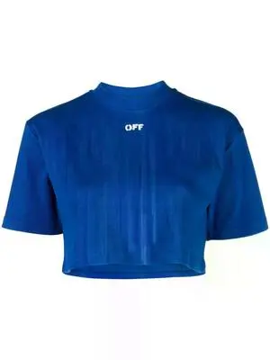 Off-White Logo-print Cropped T-shirt
