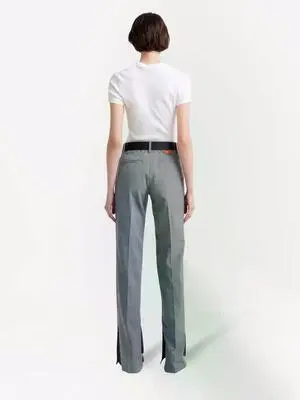 Off-White Pressed-crease Straight-leg Trousers
