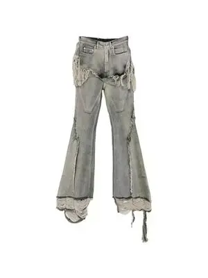 Rick Owens Frill Jeans For Women