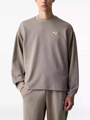 PUMA Logo-embroidered Textured Sweater