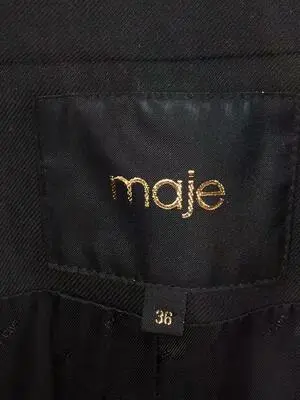 Maje Double-breasted Gabardine Blazer
