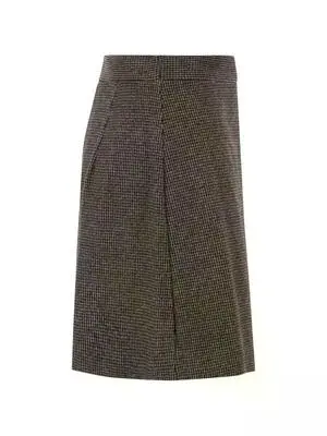 Max Mara Houndstooth Wrap-effect Skort