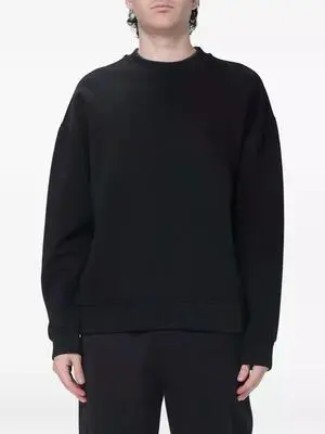 Emporio Armani Logo-patch Sweatshirt - Black