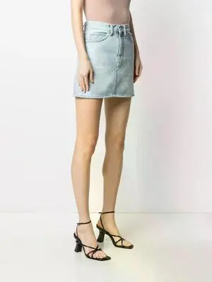 Off-White High-waist Denim Mini Skirt